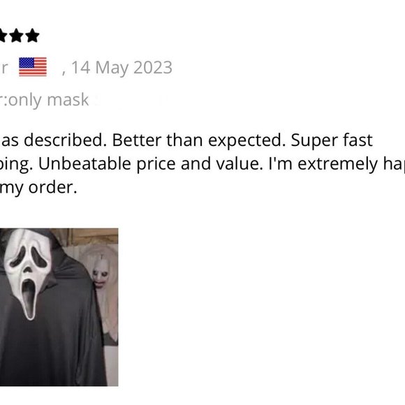 Holiday | Halloween Mask Demon Screaming Ghostface Mask Funny Death ...